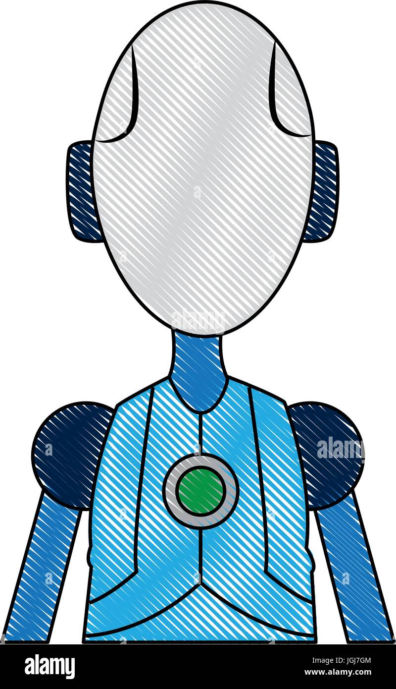 Friendly android robot character Stock Vector Images - Alamy