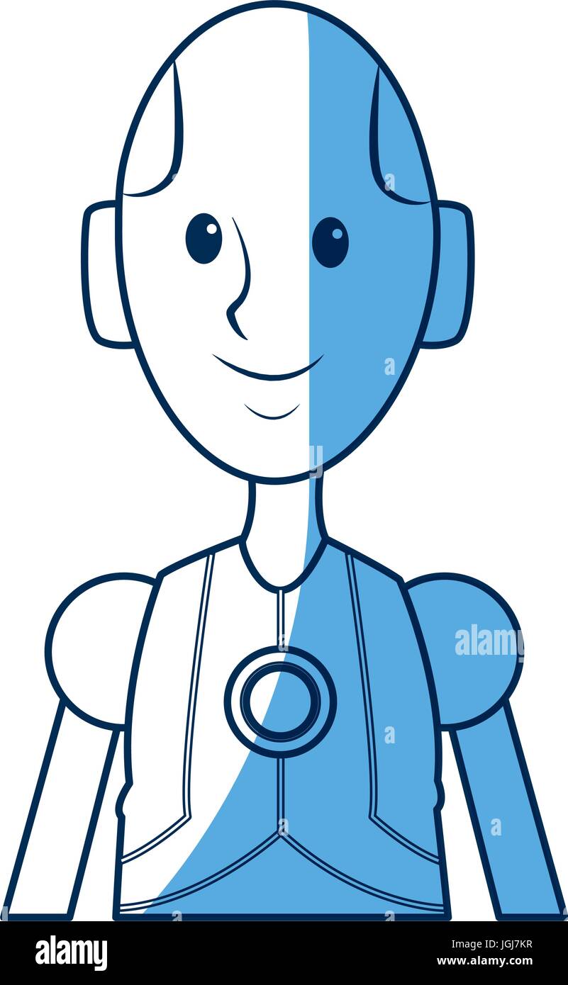 friendly android robot character cyborg future Stock Vector Image & Art - Alamy