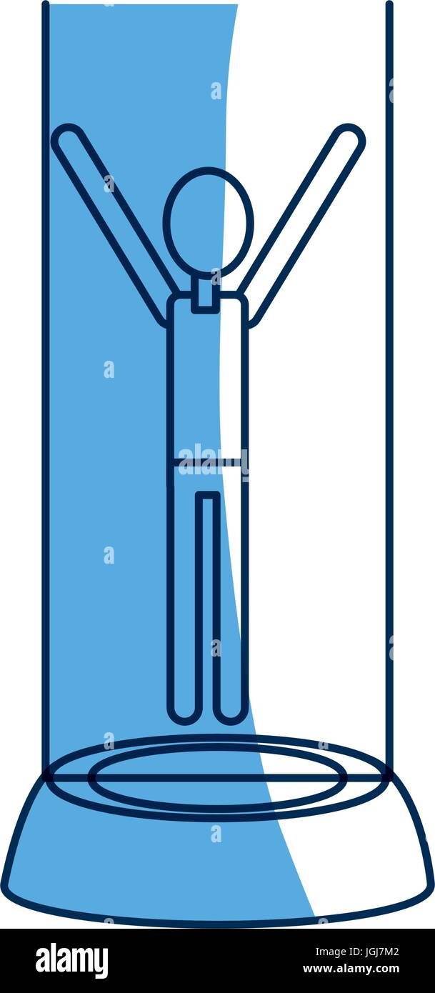 virtual hologram human figure future system innovation concept Stock ...