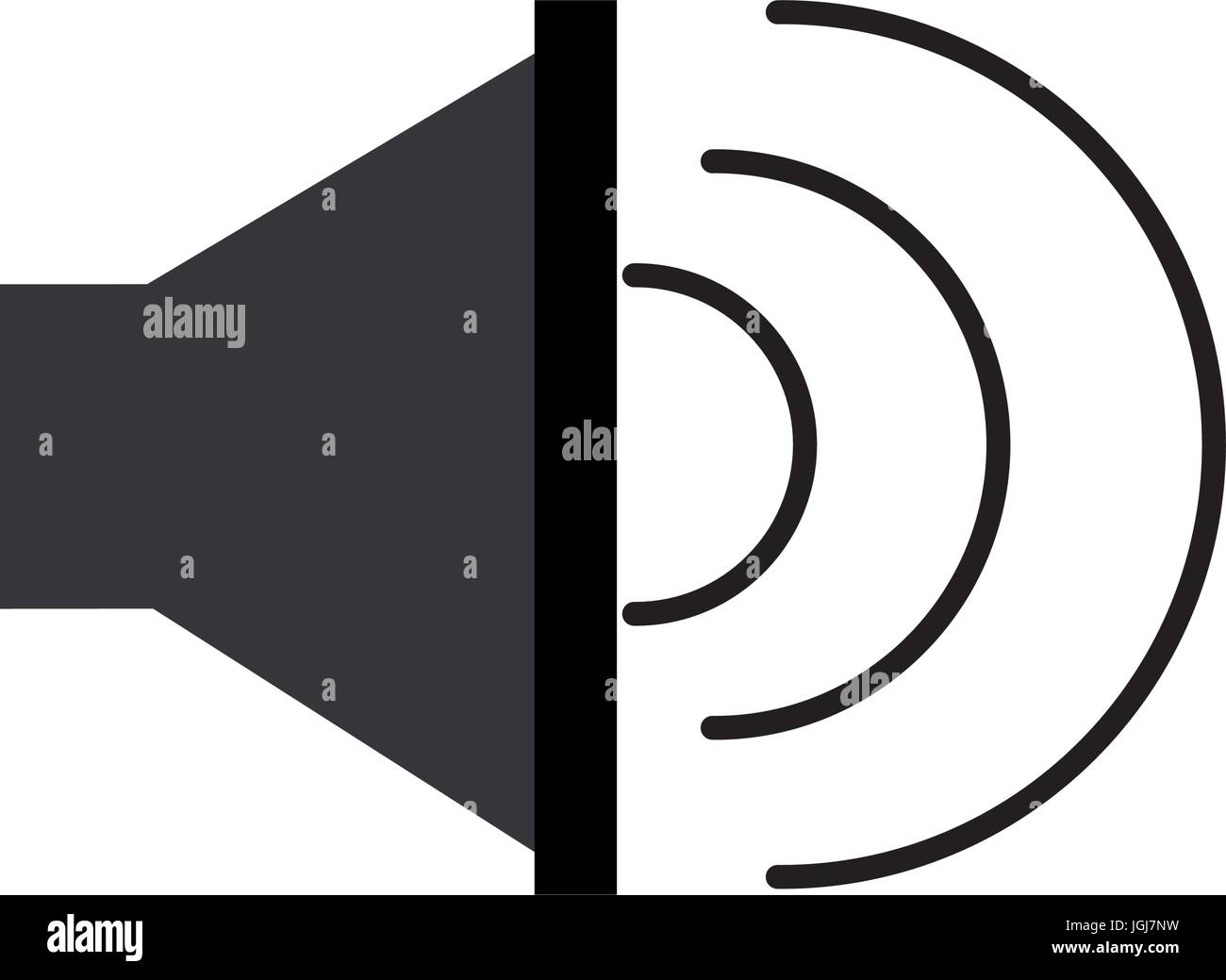 sound music volume speaker stereo symbol Stock Vector Image & Art - Alamy