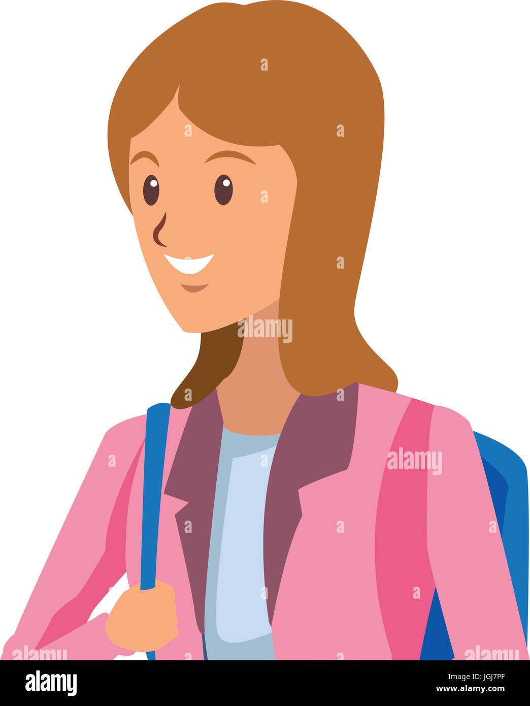 beautiful student girl character avatar image Stock Vector Image & Art ...