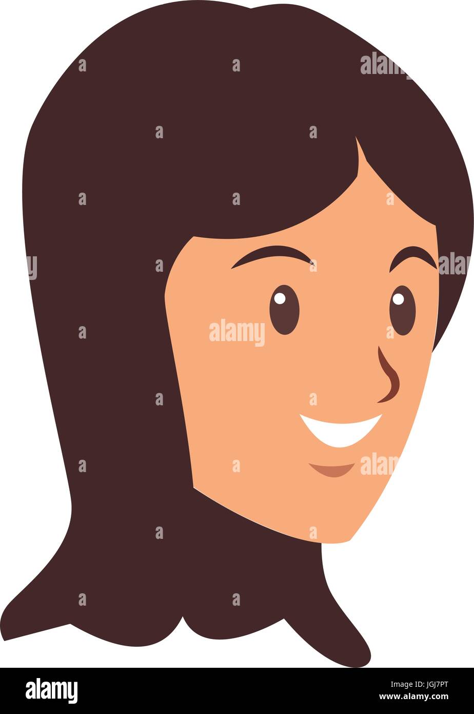 cartoon face young girl student Stock Vector Image & Art - Alamy