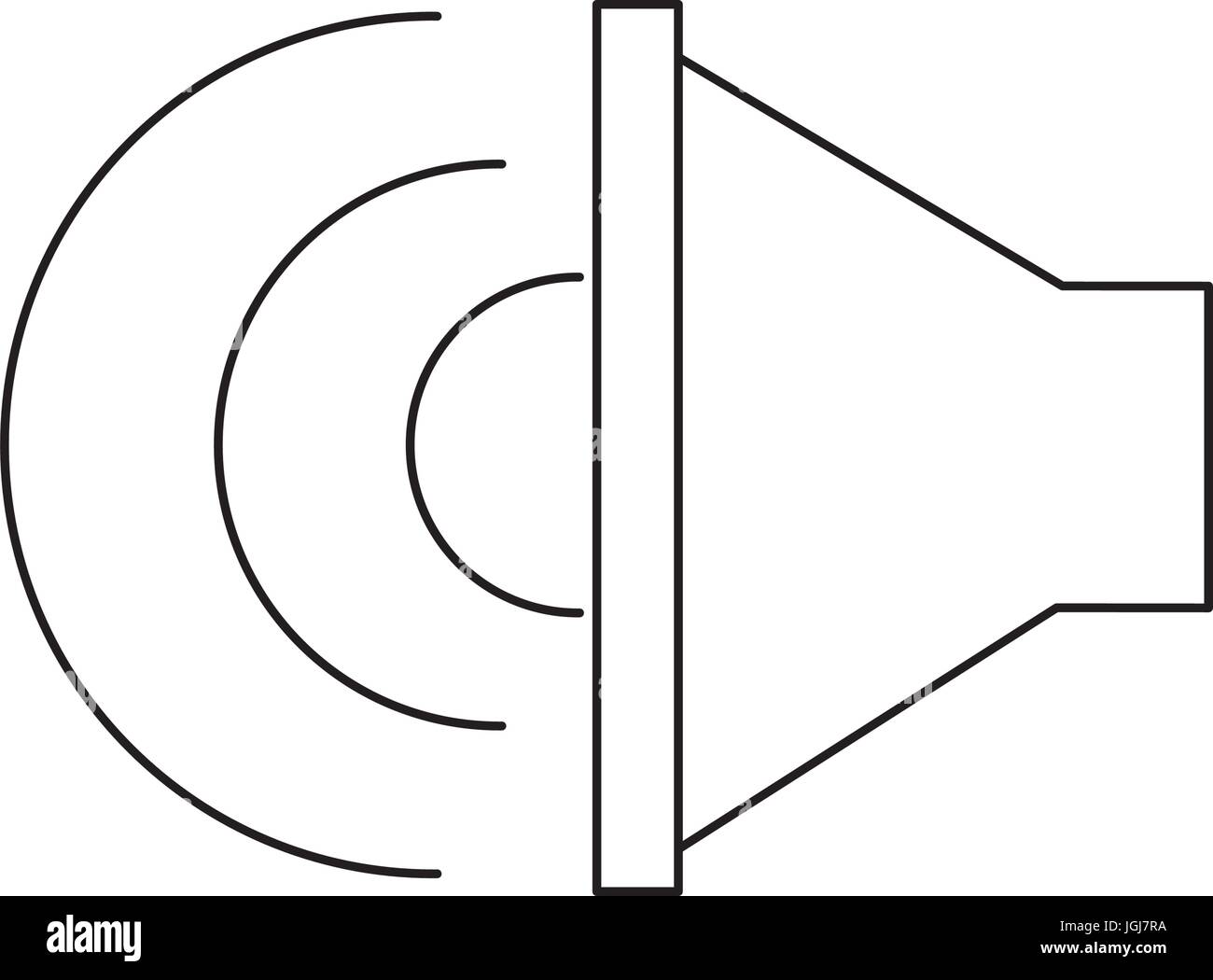 sound music volume speaker stereo symbol Stock Vector Image & Art - Alamy