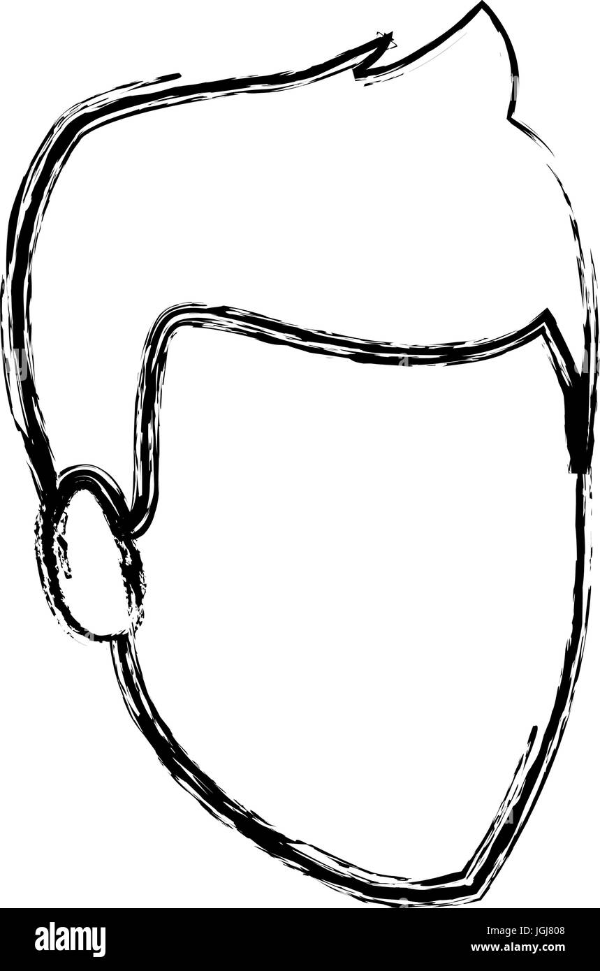 head guy cartoon young people profile Stock Vector Image & Art - Alamy