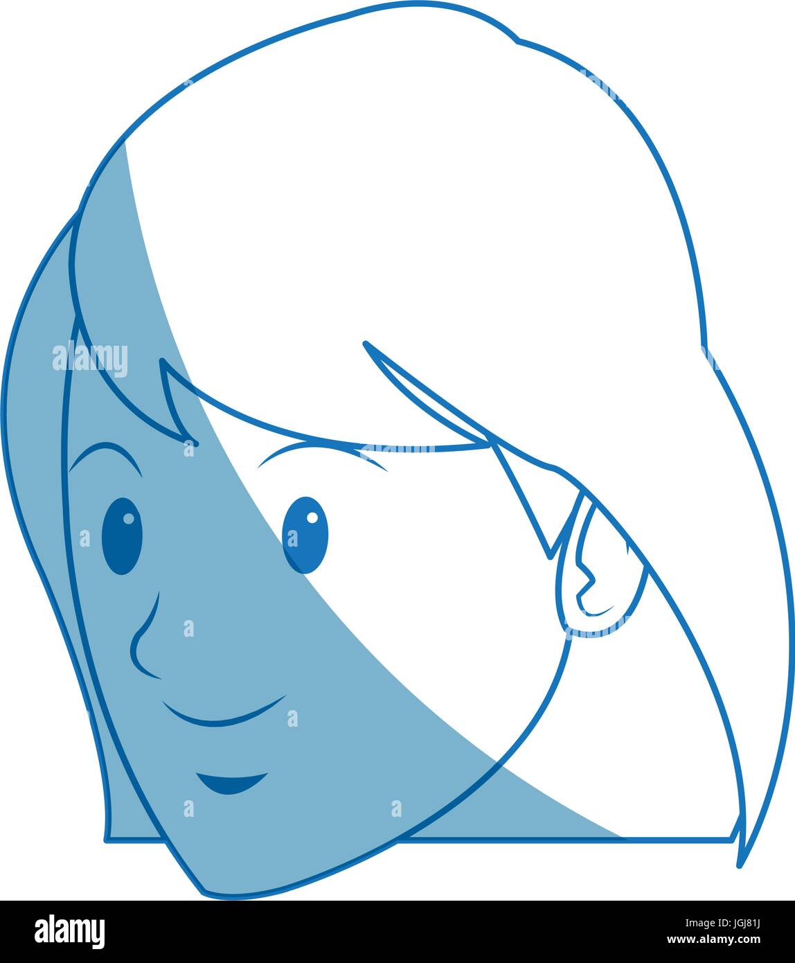 girl student face cartoon people head Stock Vector Image & Art - Alamy