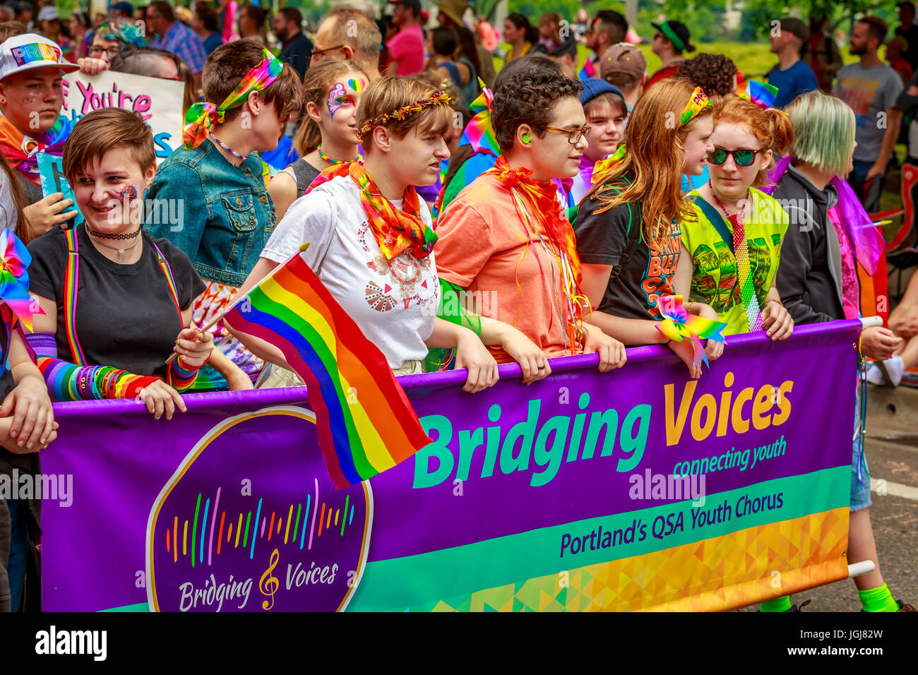 Portland pride chorus hi-res stock photography and images - Alamy