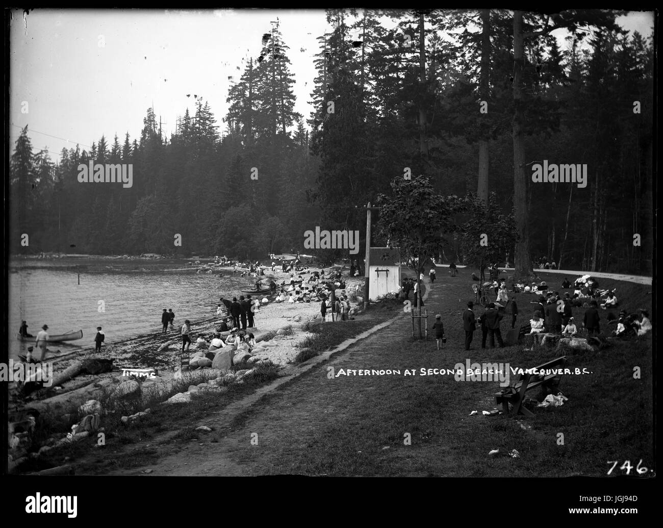 Stanley Park, Vancouver - Afternoon at Second Beach Stock Photo - Alamy