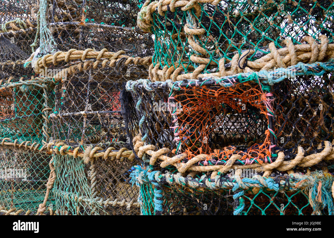 Pots for catching fish hi-res stock photography and images - Alamy