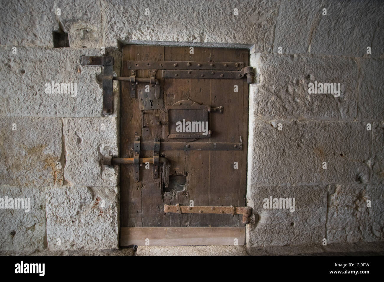 Medieval Jail door at Palazzo Ducale (Doge's Palace) in Venice, Italy ...