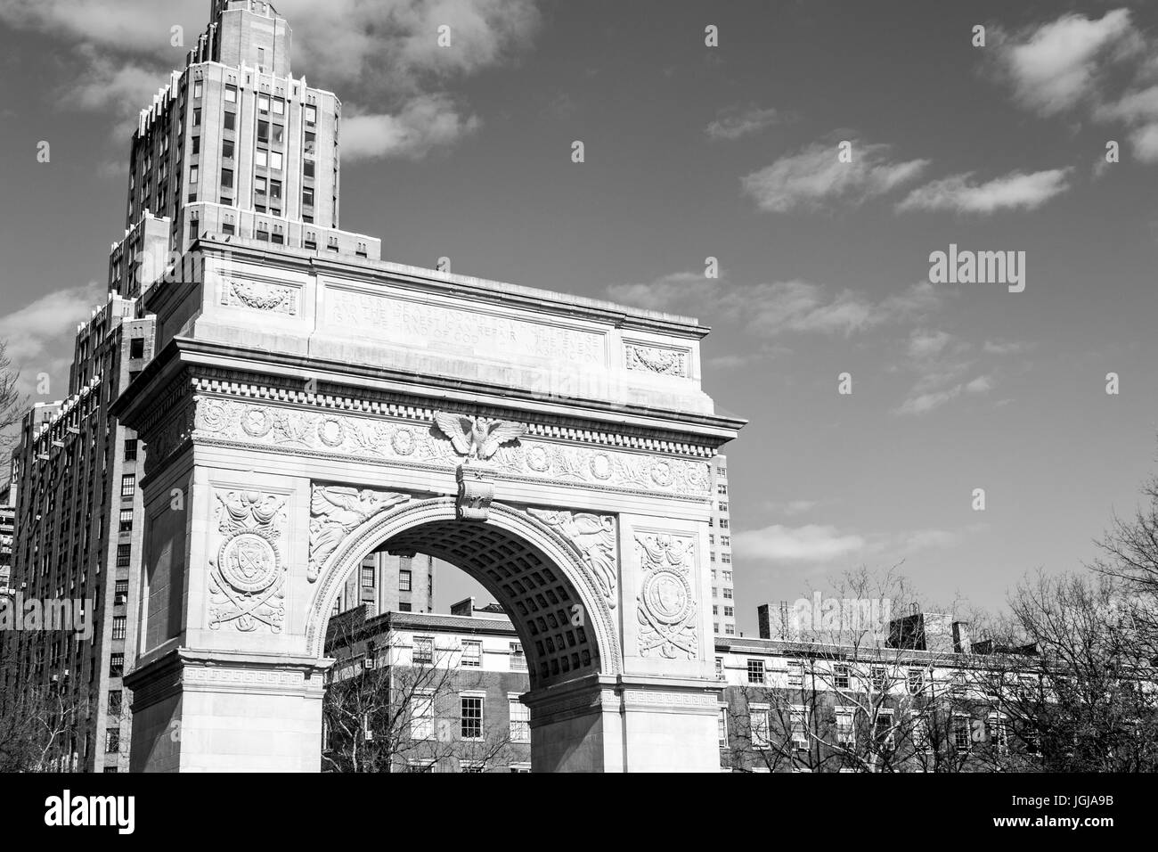Washington Square arch was built in the 1889 centennial of George ...
