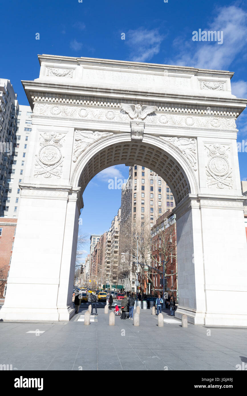 Washington Square arch was built in the 1889 centennial of George ...