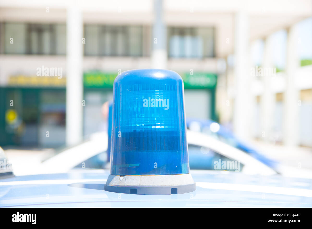 Blue light on top police hi-res stock photography and images - Alamy