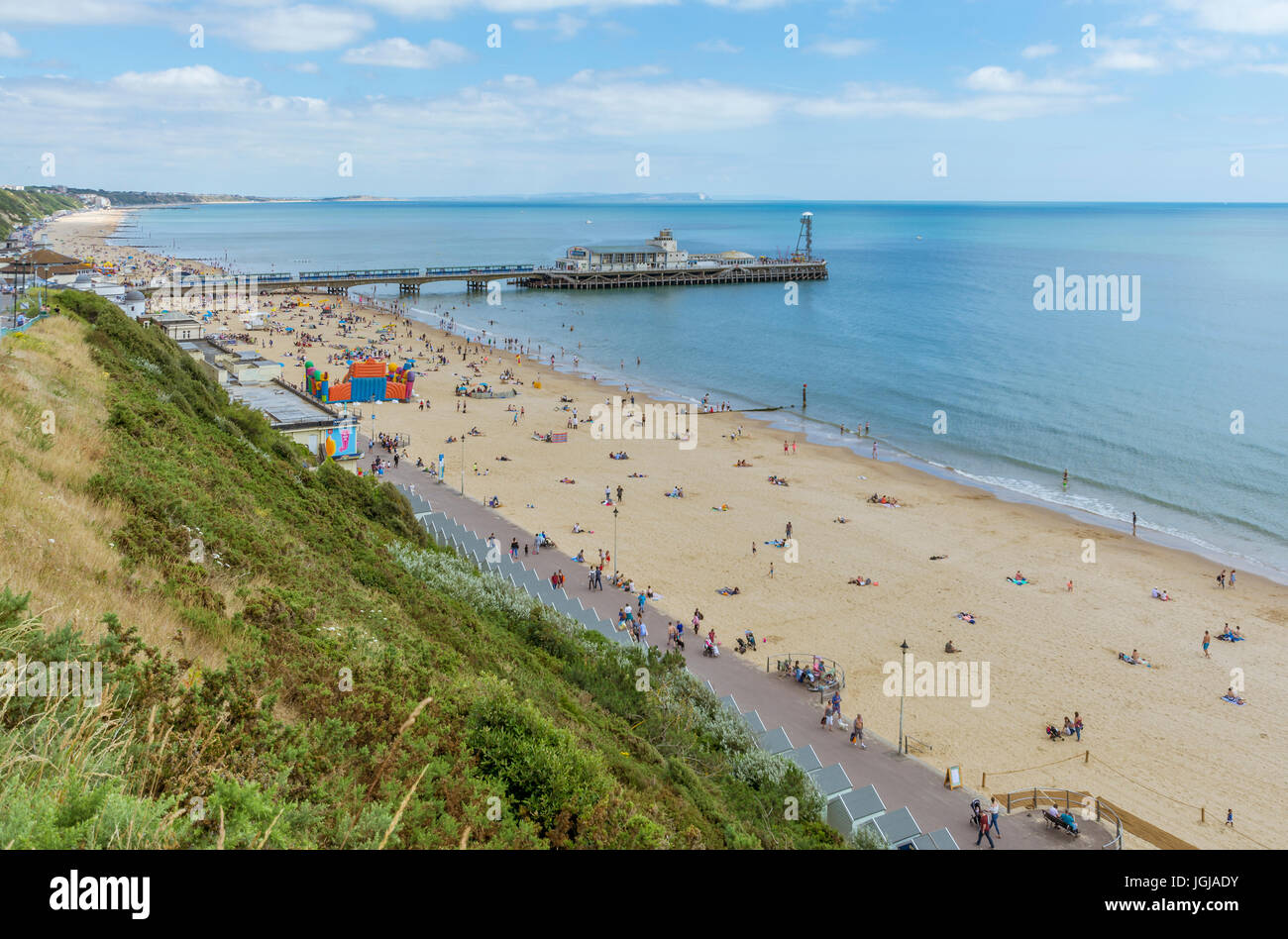 View of Bournemouth Pier from the cliff tops Stock Photo - Alamy