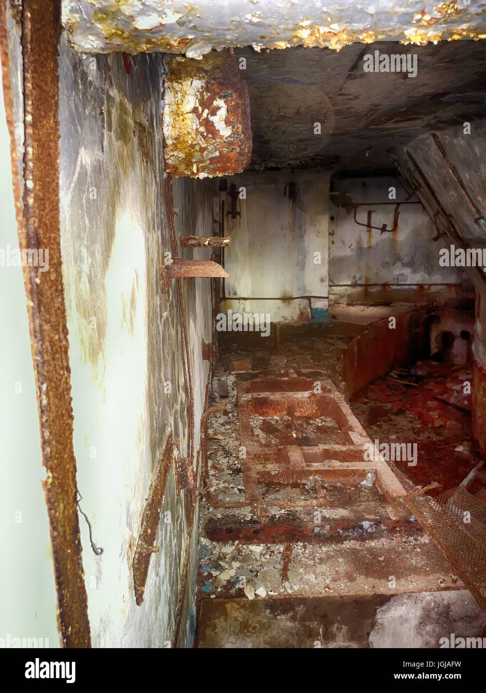 Military tourism and video Wargame. Underground military bunker from ...