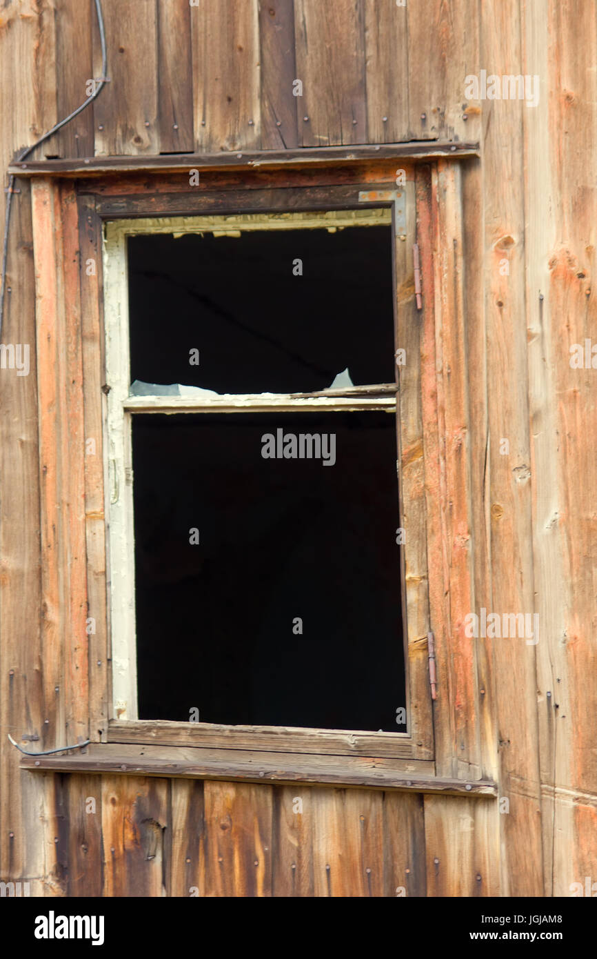 sad old abandoned dilapidated house. room stress and fear Stock Photo ...