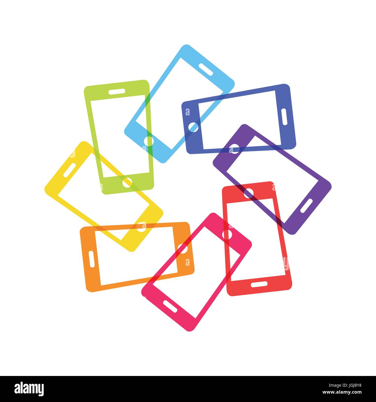 Mobile Phone Technology Business Symbol Design Stock Vector Image & Art ...