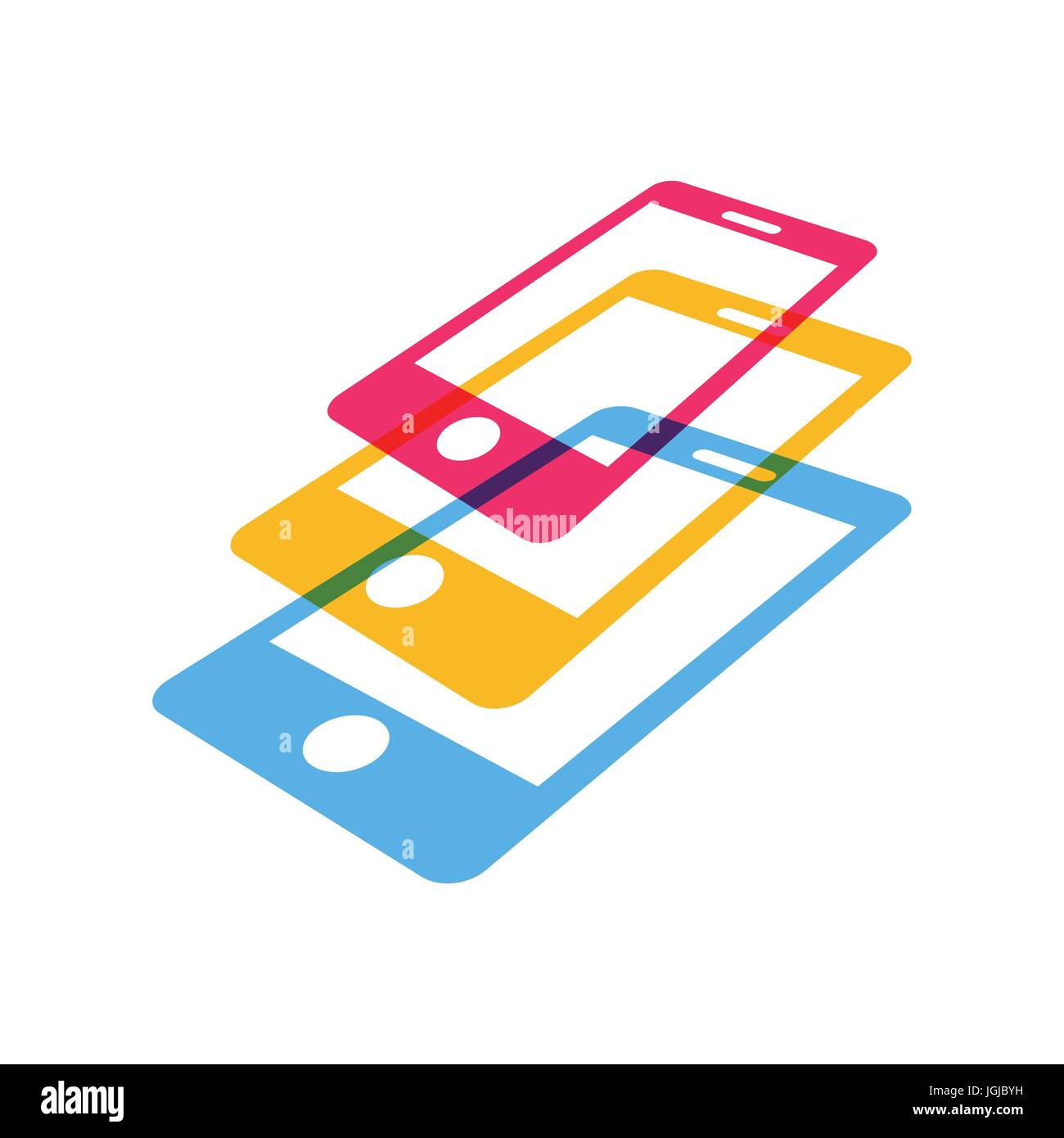 Mobile Phone Technology Business Symbol Design Stock Vector Image & Art ...