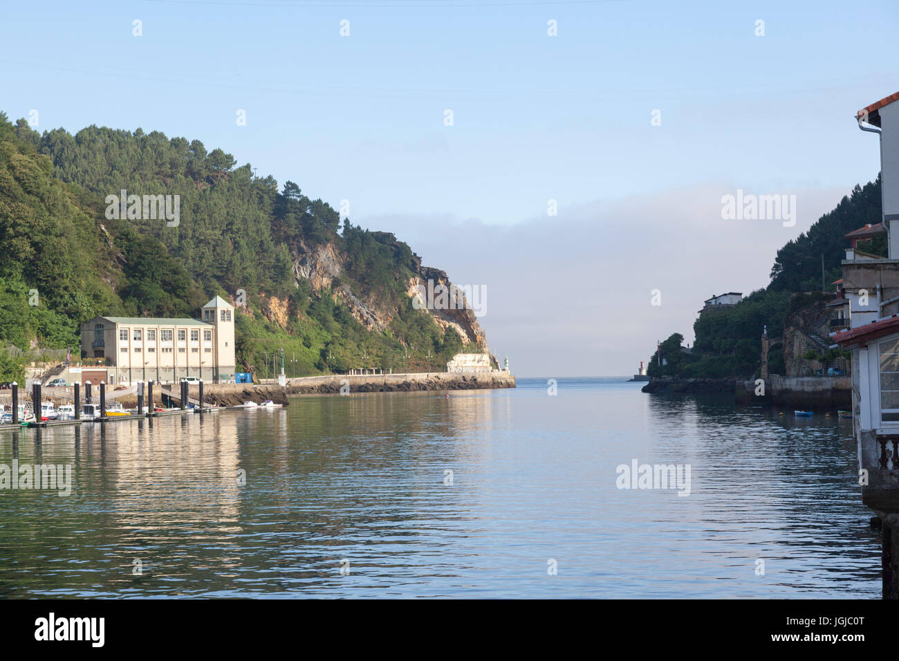 At Pasajes (Guipuzkoa - Spain), on the way to the mouth of the fjord by ...