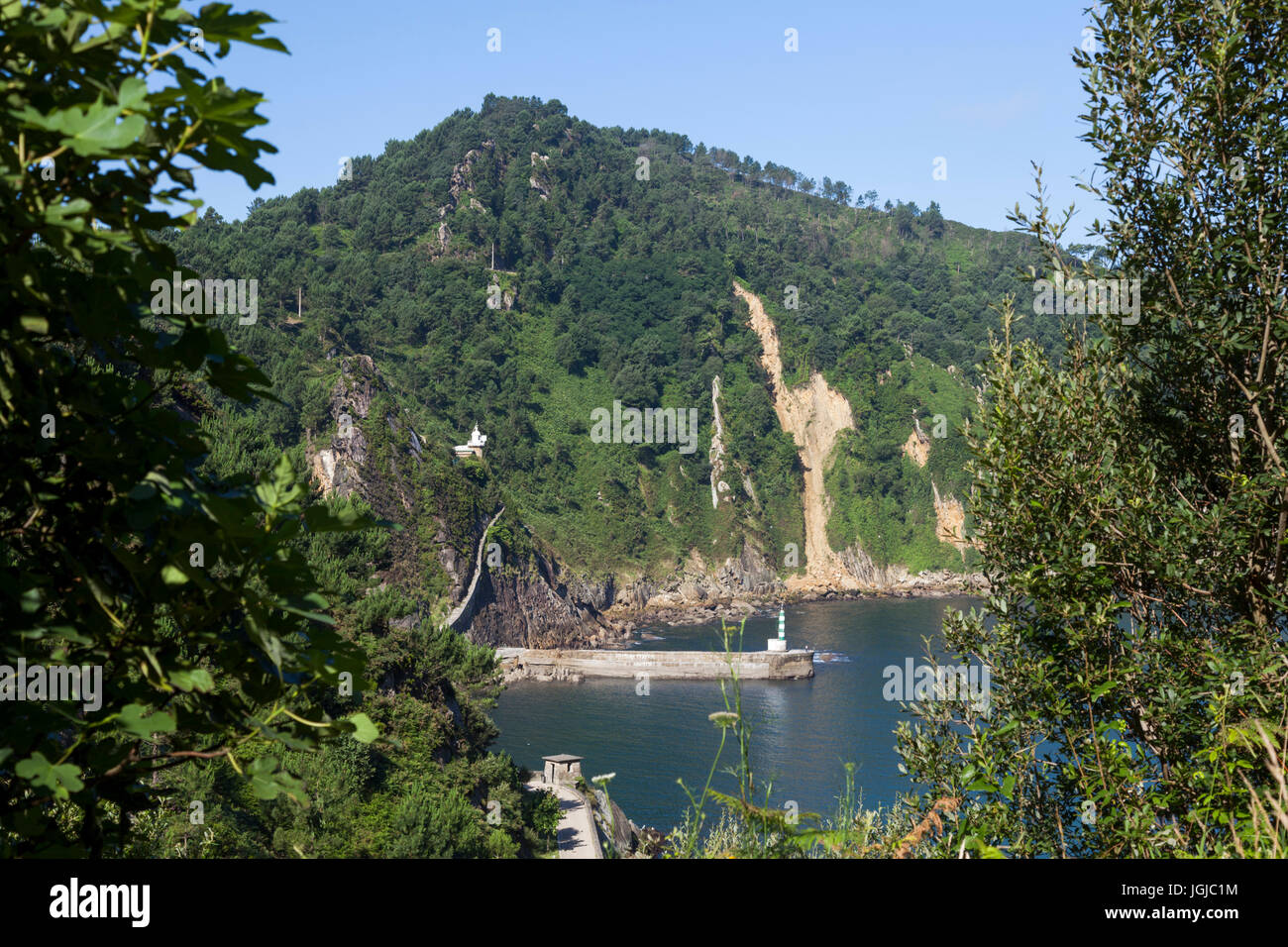 At Pasajes (Guipuzkoa - Spain), on the way to the mouth of the fjord by ...