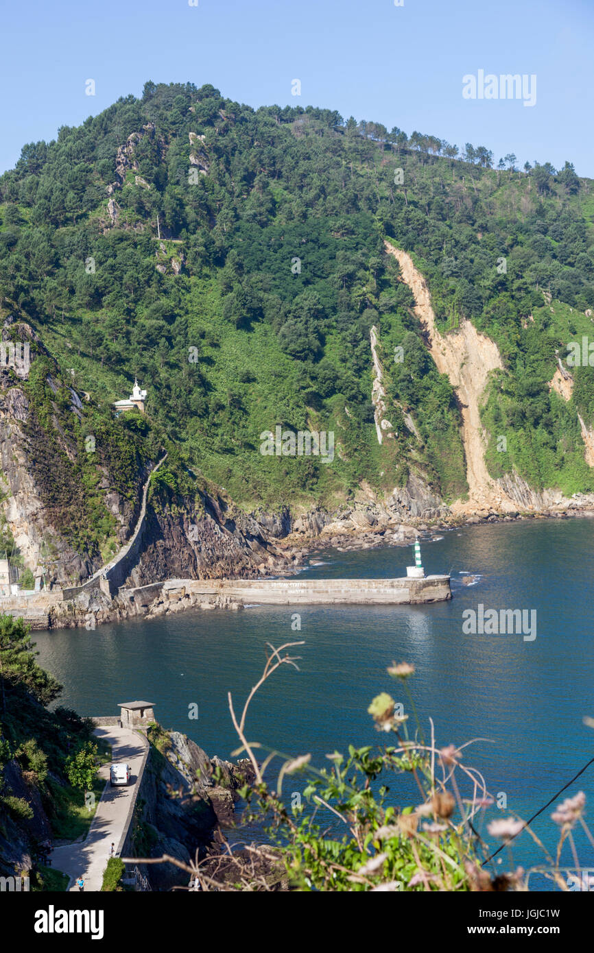 At Pasajes (Guipuzkoa - Spain), on the way to the mouth of the fjord by ...