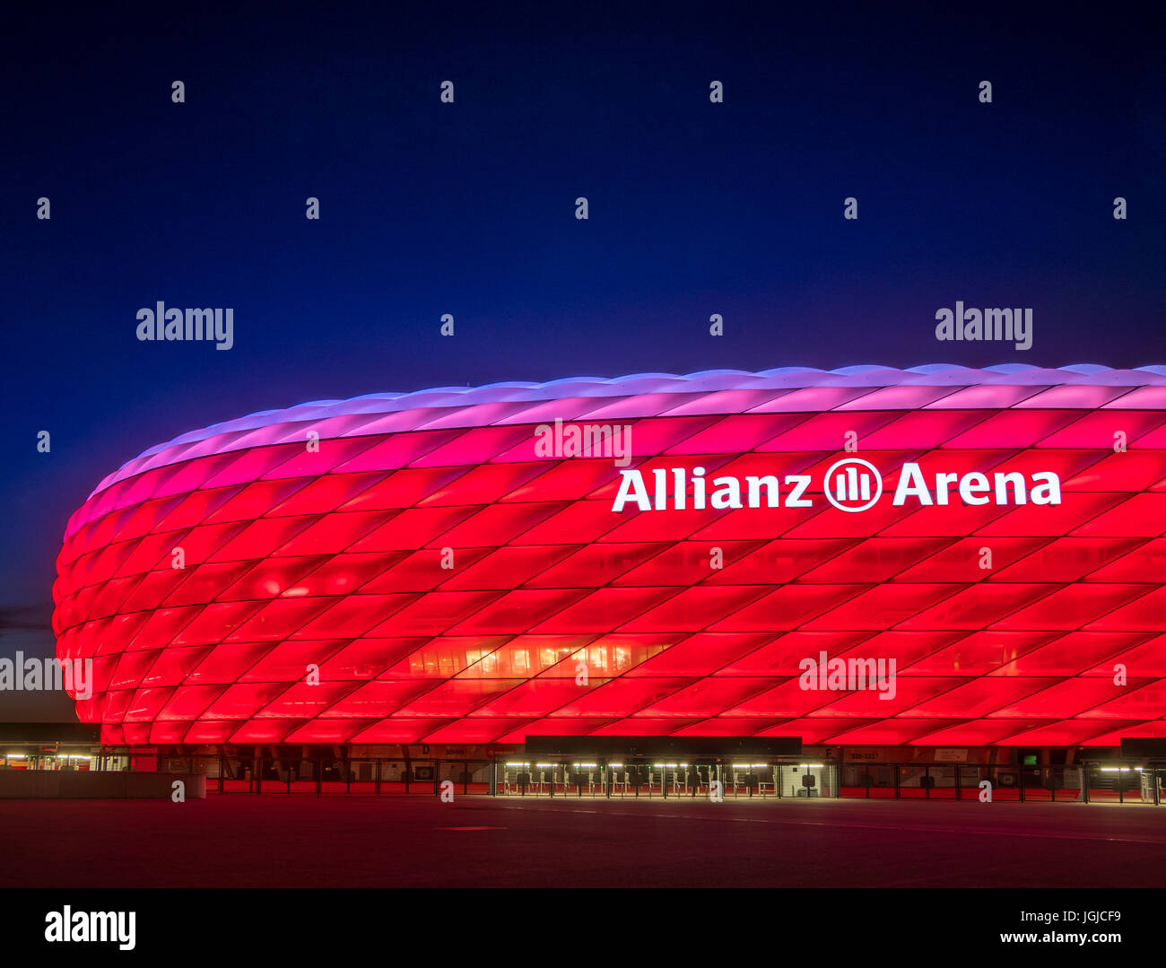 Famous football stadium Allianz Arena in Munich, Bavaria, Germany ...