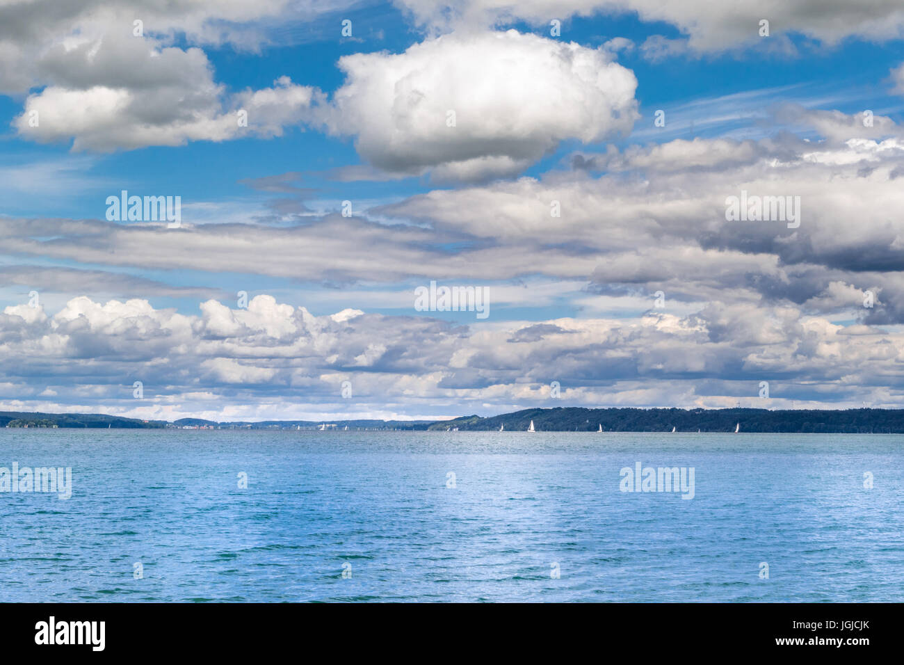 Summer day on Lake Starnberger See, Bavaria, Germany Stock Photo - Alamy