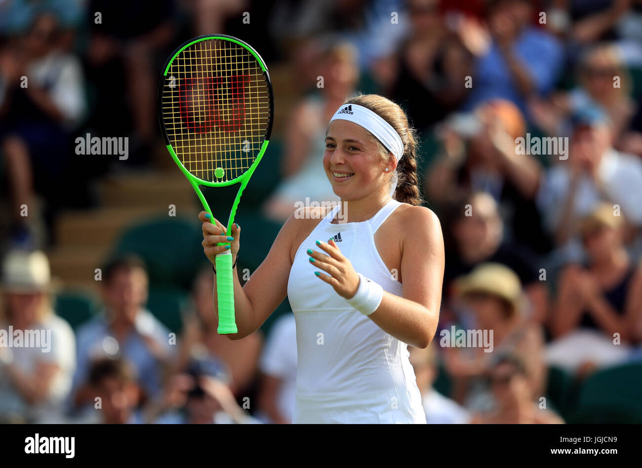Jelena ostapenko 2017 wimbledon hi-res stock photography and images - Alamy