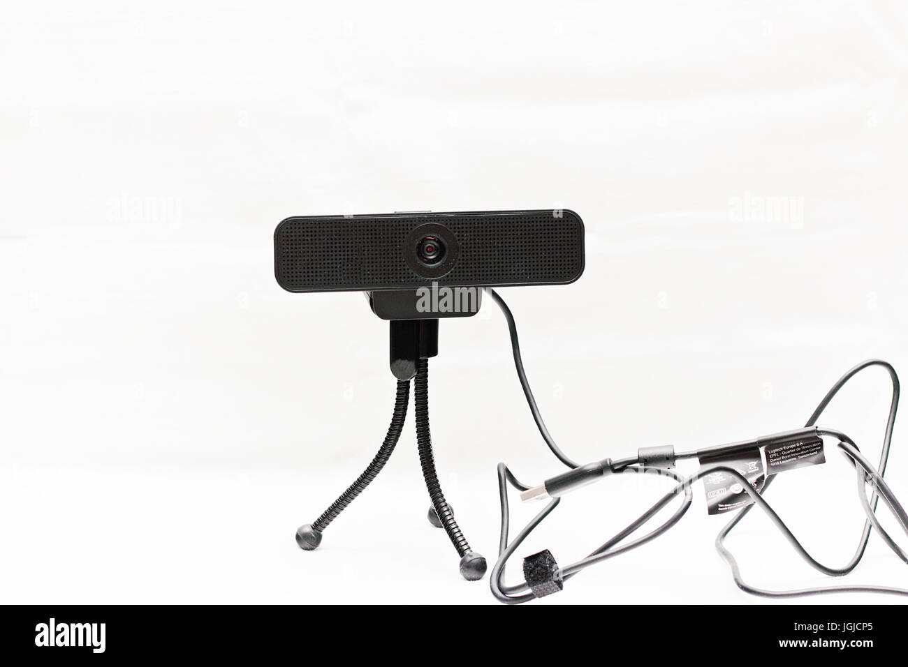 High resolution web camera isolated on white background Stock Photo - Alamy