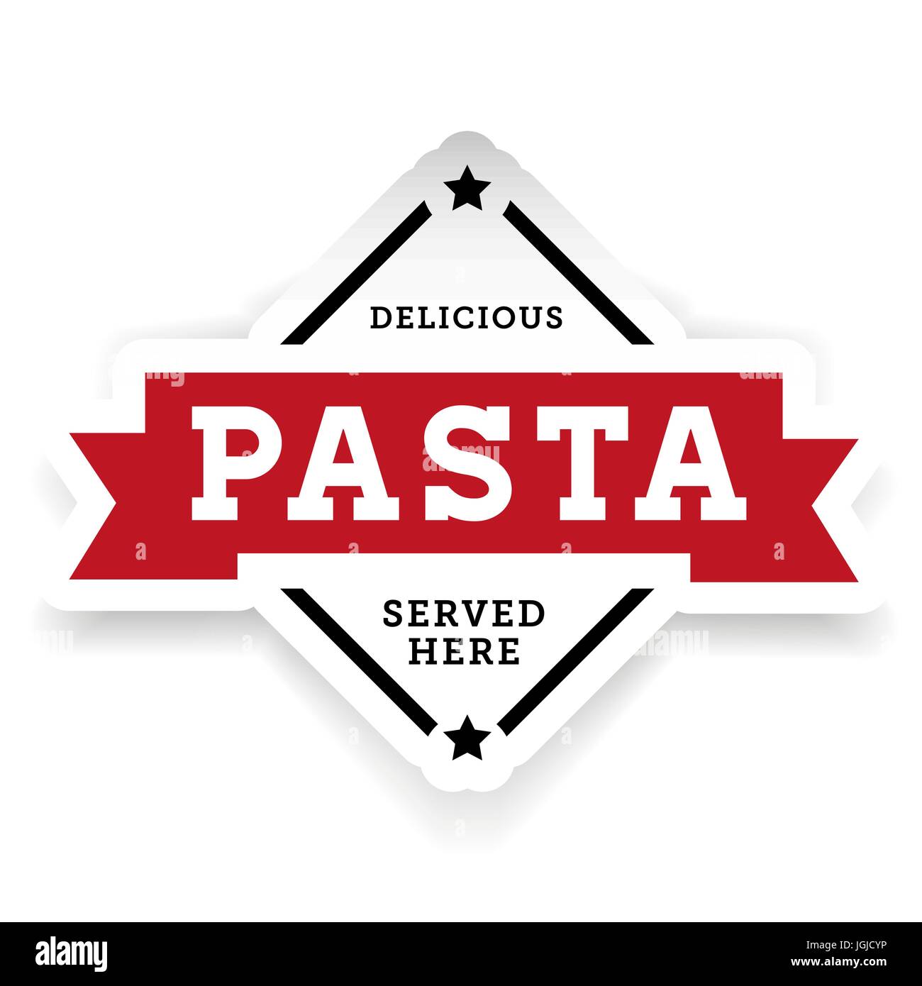 Vector black logo pasta hi-res stock photography and images - Alamy