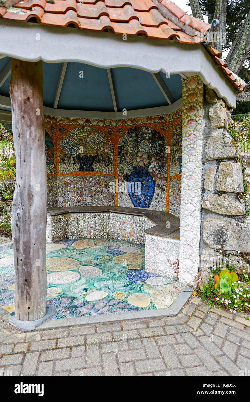 The Shell House designed by Lucy Dorrien-Smith in Tresco Abbey Gardens ...