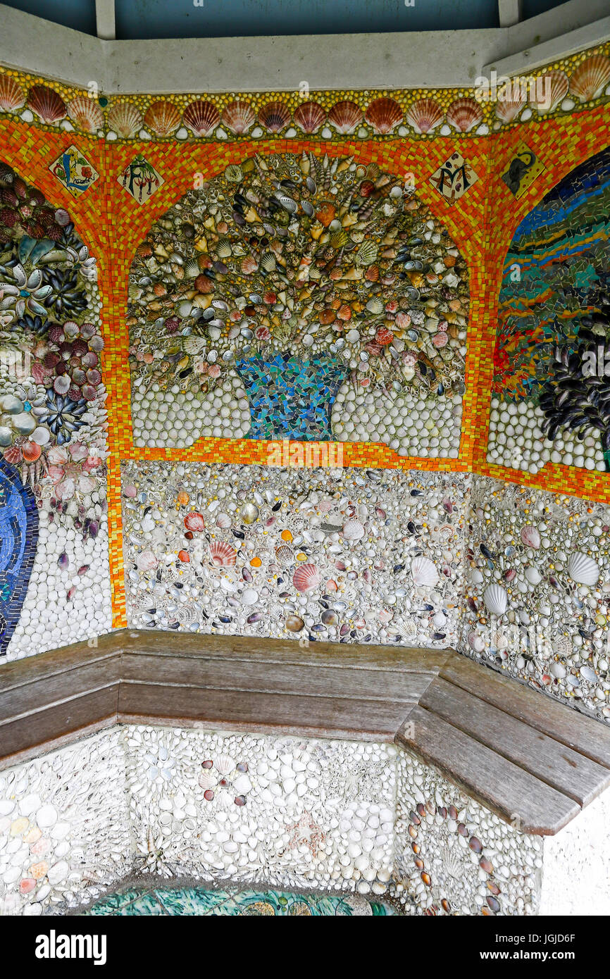 The Shell House designed by Lucy Dorrien-Smith in Tresco Abbey Gardens ...