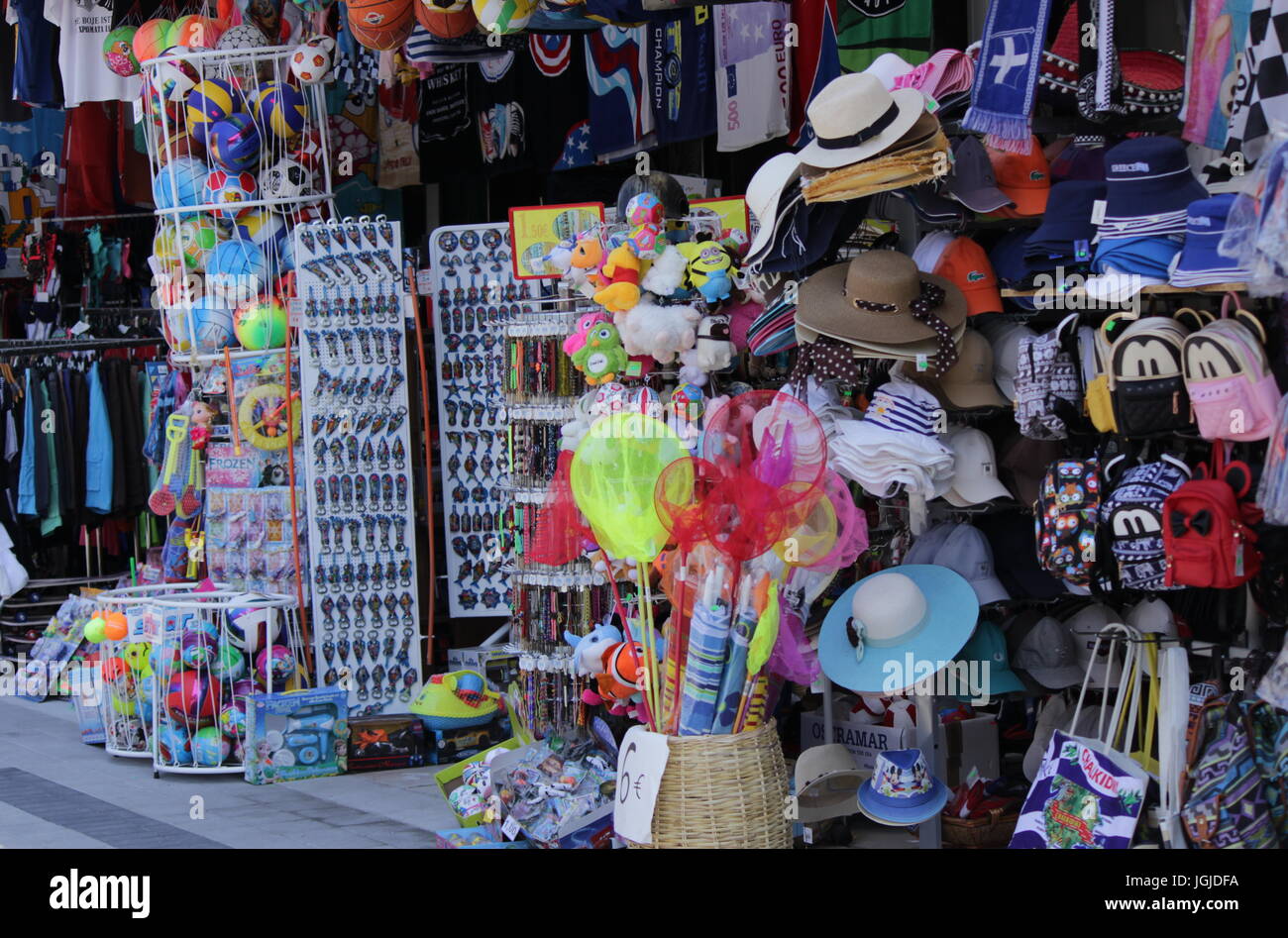 Tourist shop in Greece Stock Photo - Alamy