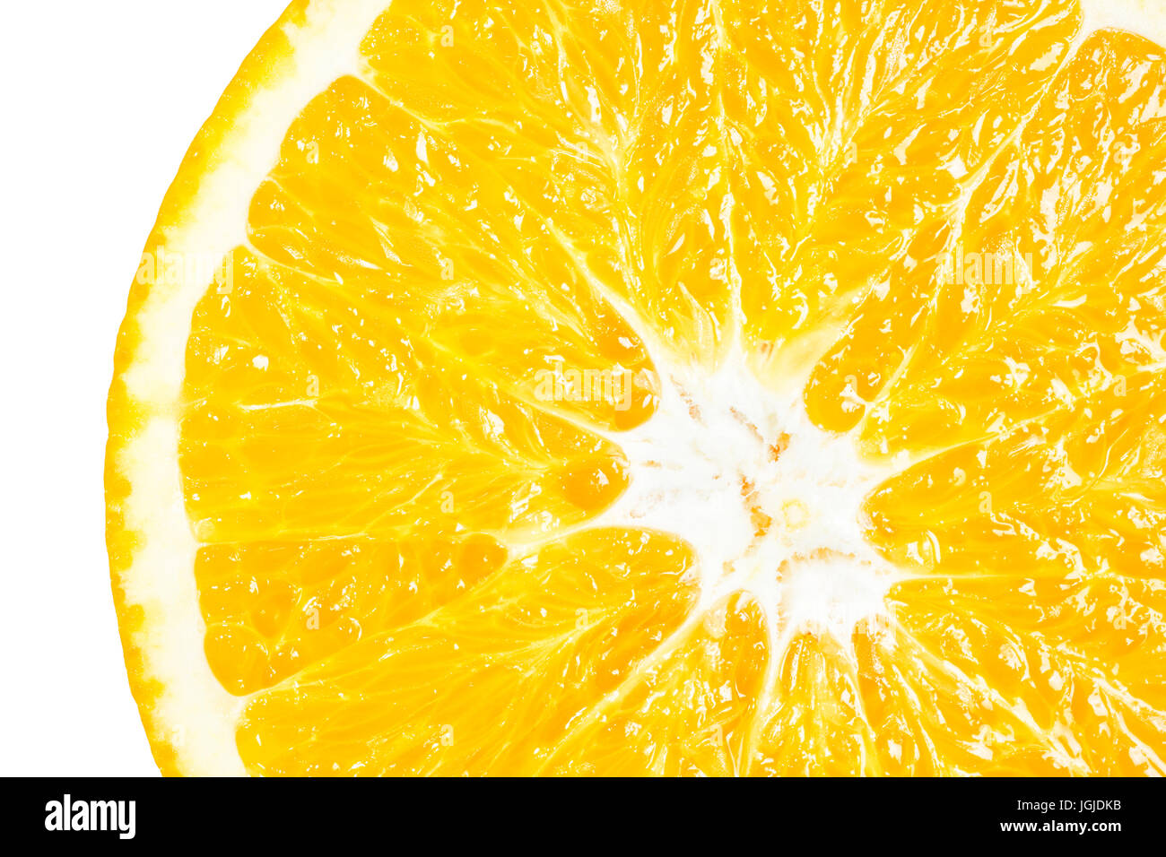Close up shot of an orange cut in half Stock Photo - Alamy