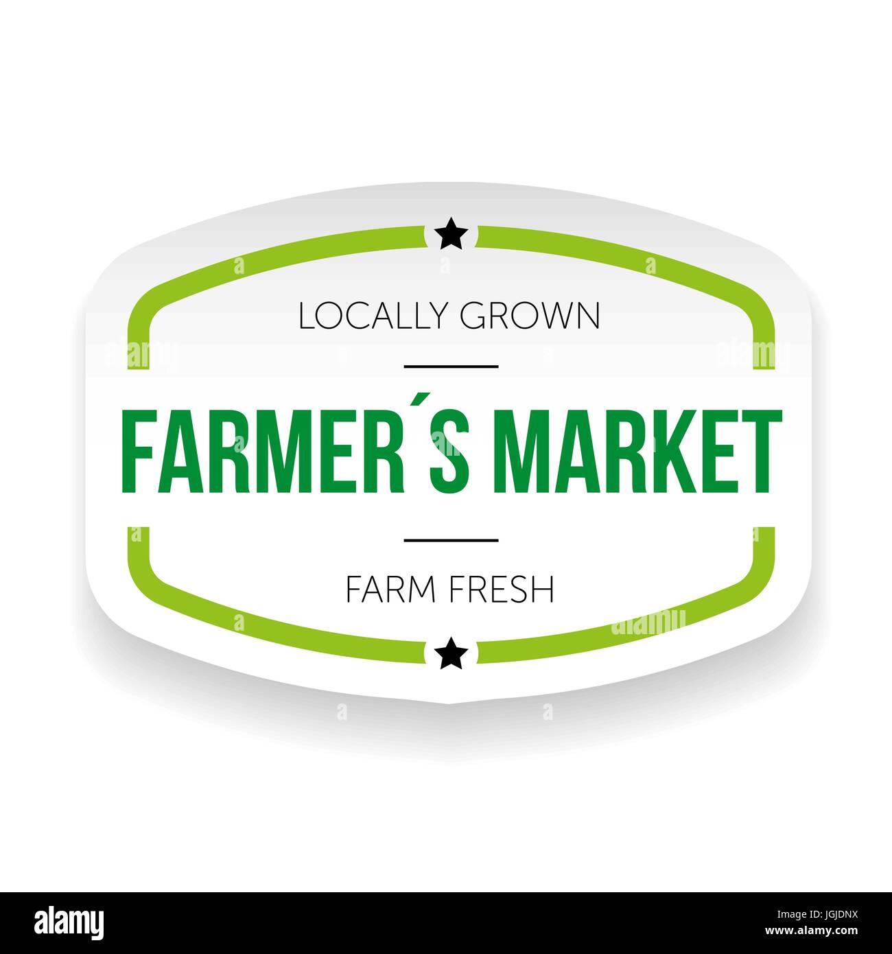 Farmers market vintage sticker Stock Vector Image & Art - Alamy