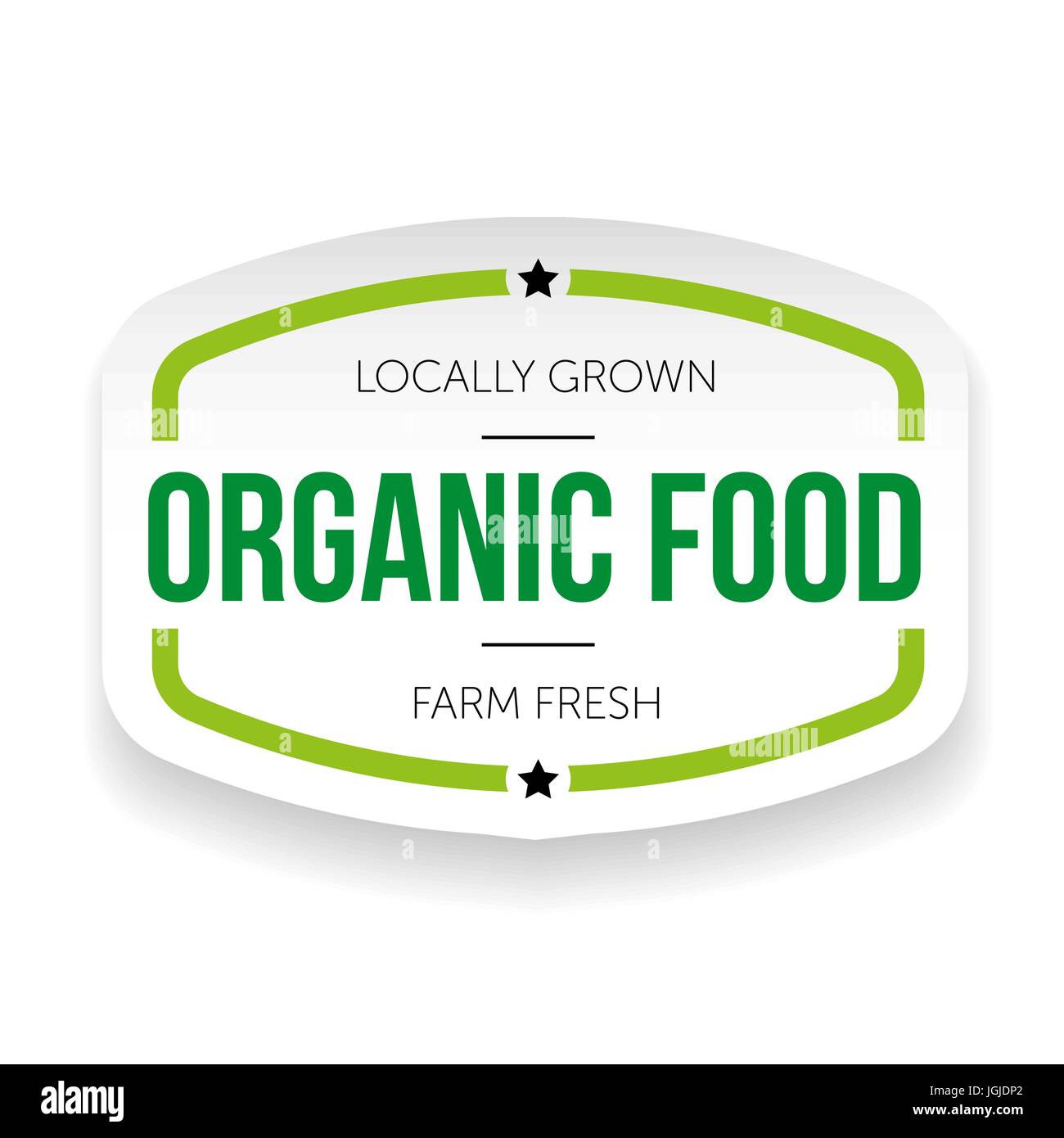 Organic food vintage sticker Stock Vector Image & Art - Alamy
