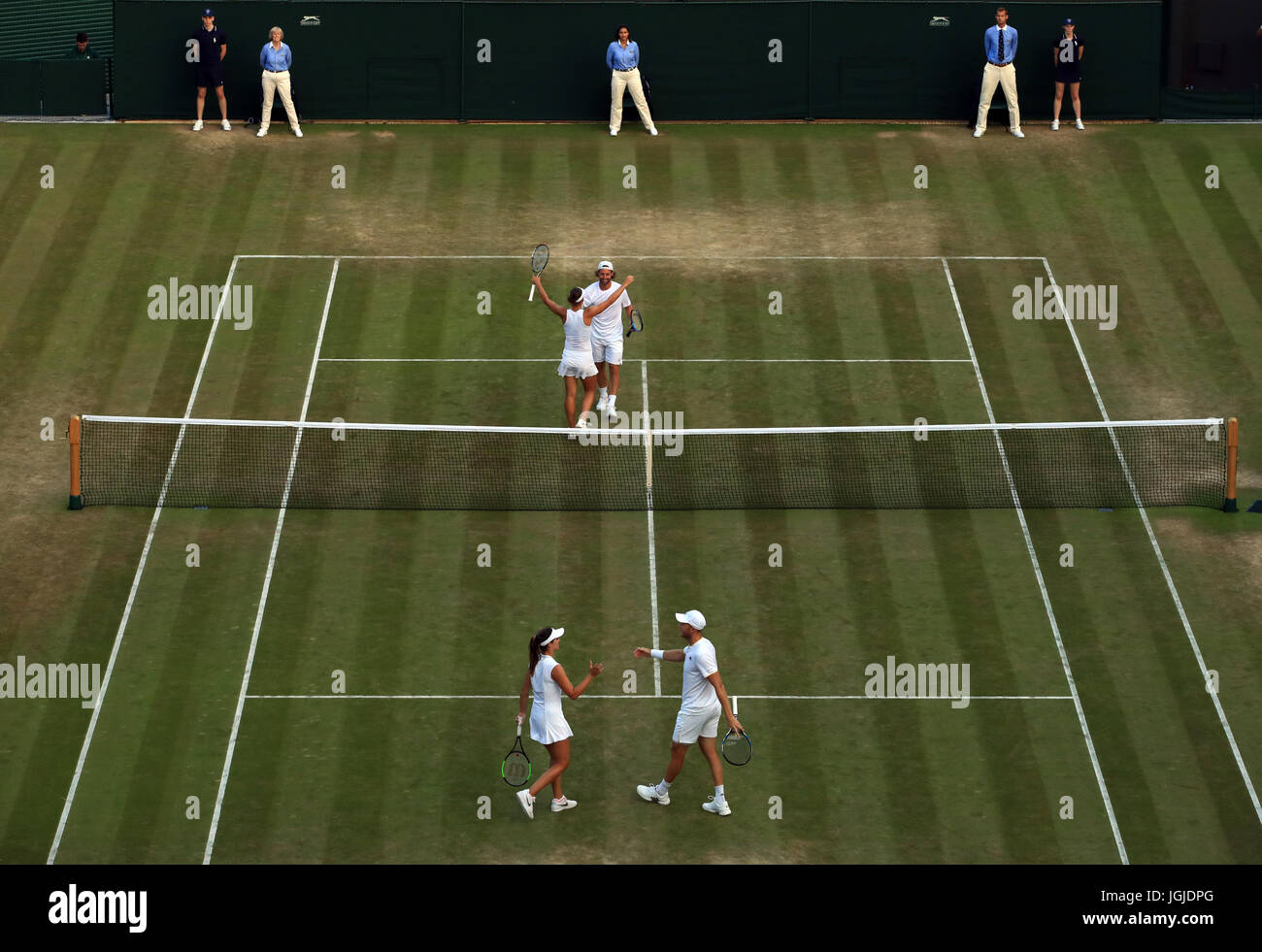 Laura Robson and doubles partner Dominic Inglot following their defeat ...