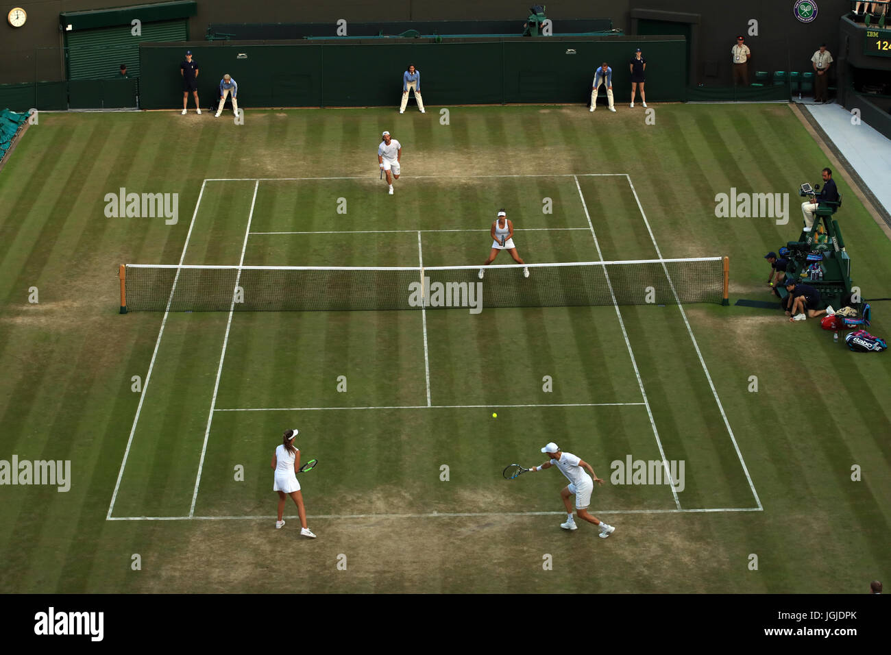 Laura Robson and doubles partner Dominic Inglot during their defeat to ...