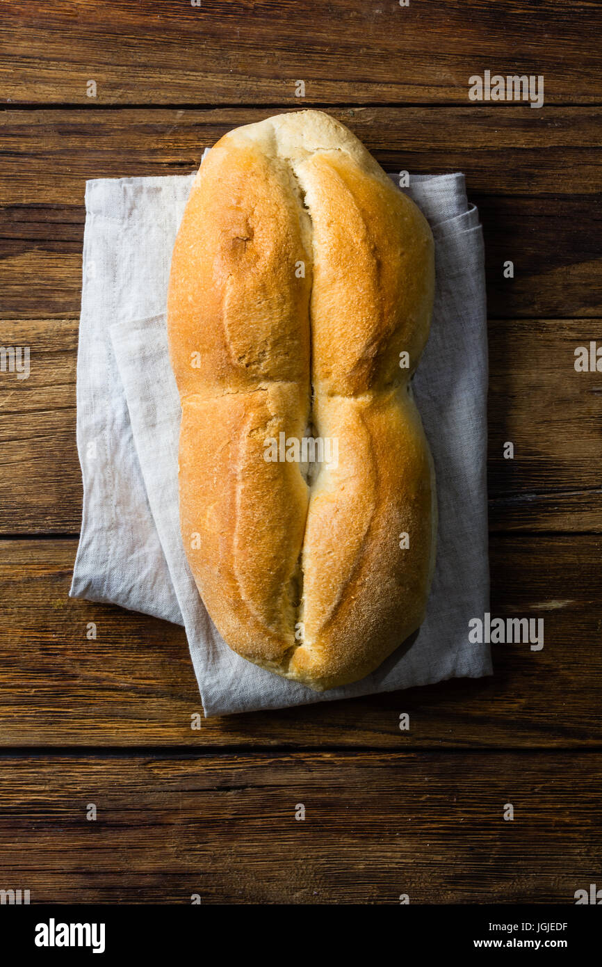 Traditional chilean bread marraqueta Stock Photo - Alamy