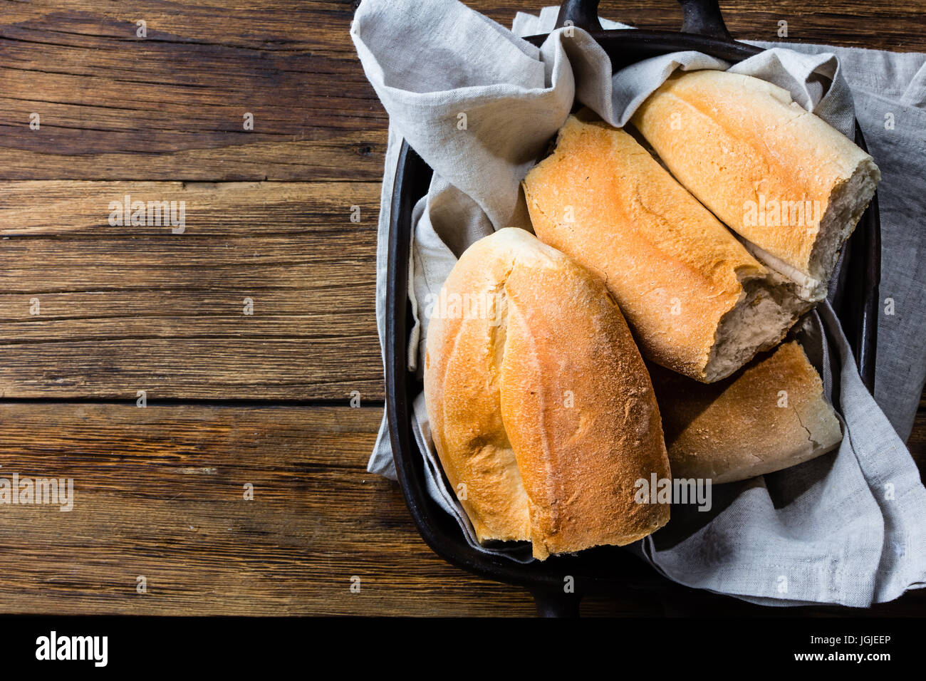 Traditional chilean bread marraqueta Stock Photo - Alamy