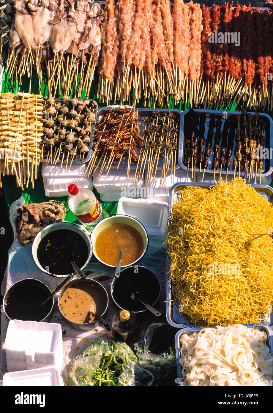 Chinese Food Stand. Beijing. China Stock Photo - Alamy