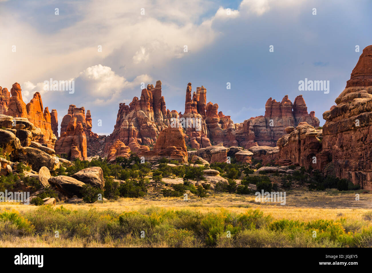 The view from the Devils Kitchen campground with the view towards ...