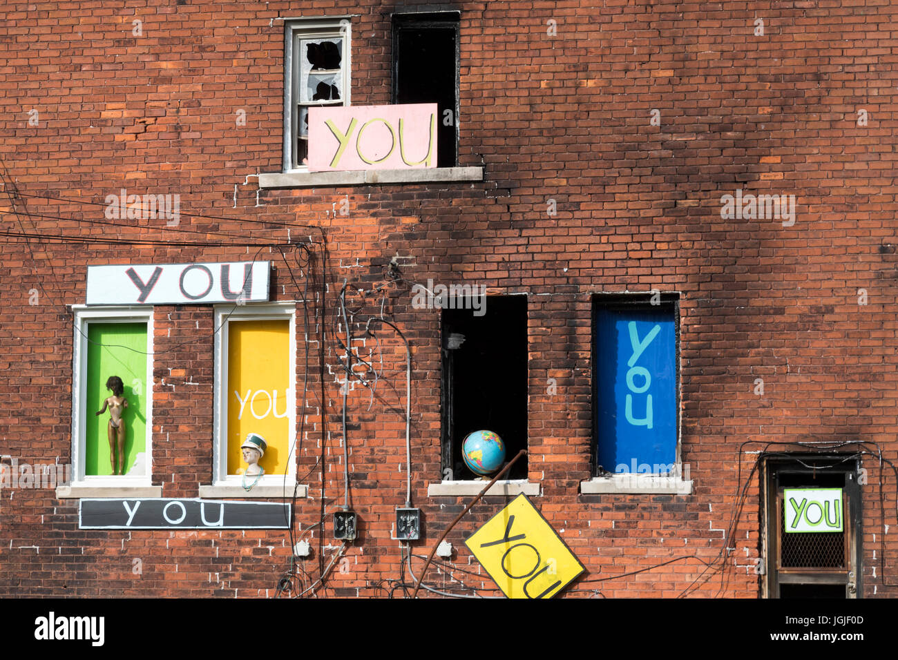 Detroit Michigan -- The Heidelberg Project, an outdoor public art ...