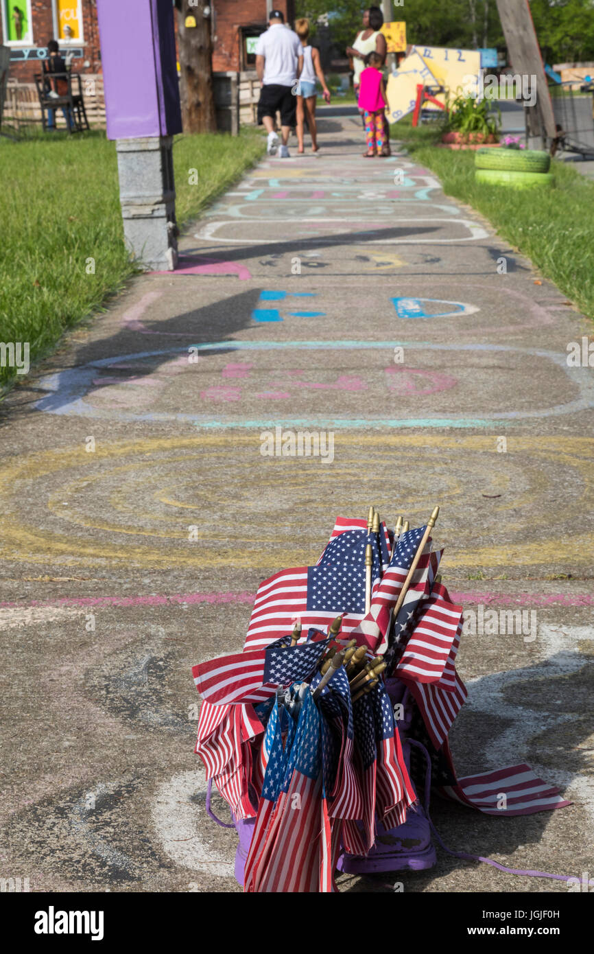 Detroit Michigan -- The Heidelberg Project, an outdoor public art ...