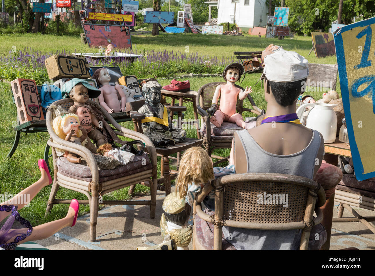 Detroit Michigan -- The Heidelberg Project, an outdoor public art ...