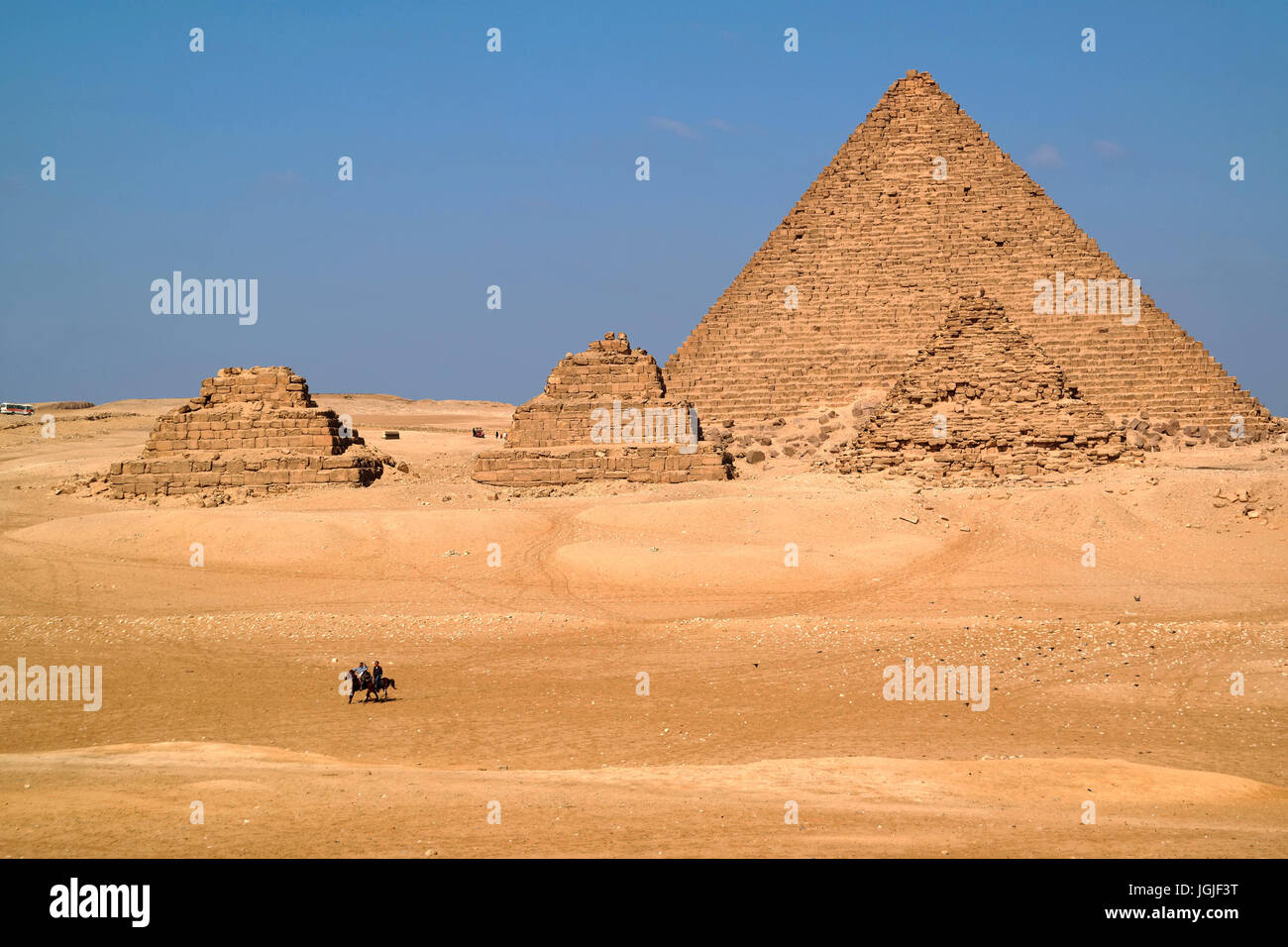 The Pyramids of Giza, Egypt Stock Photo - Alamy