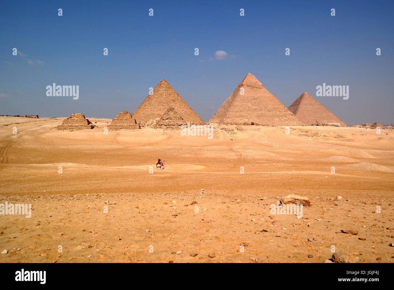 The Pyramids of Giza, Egypt Stock Photo - Alamy