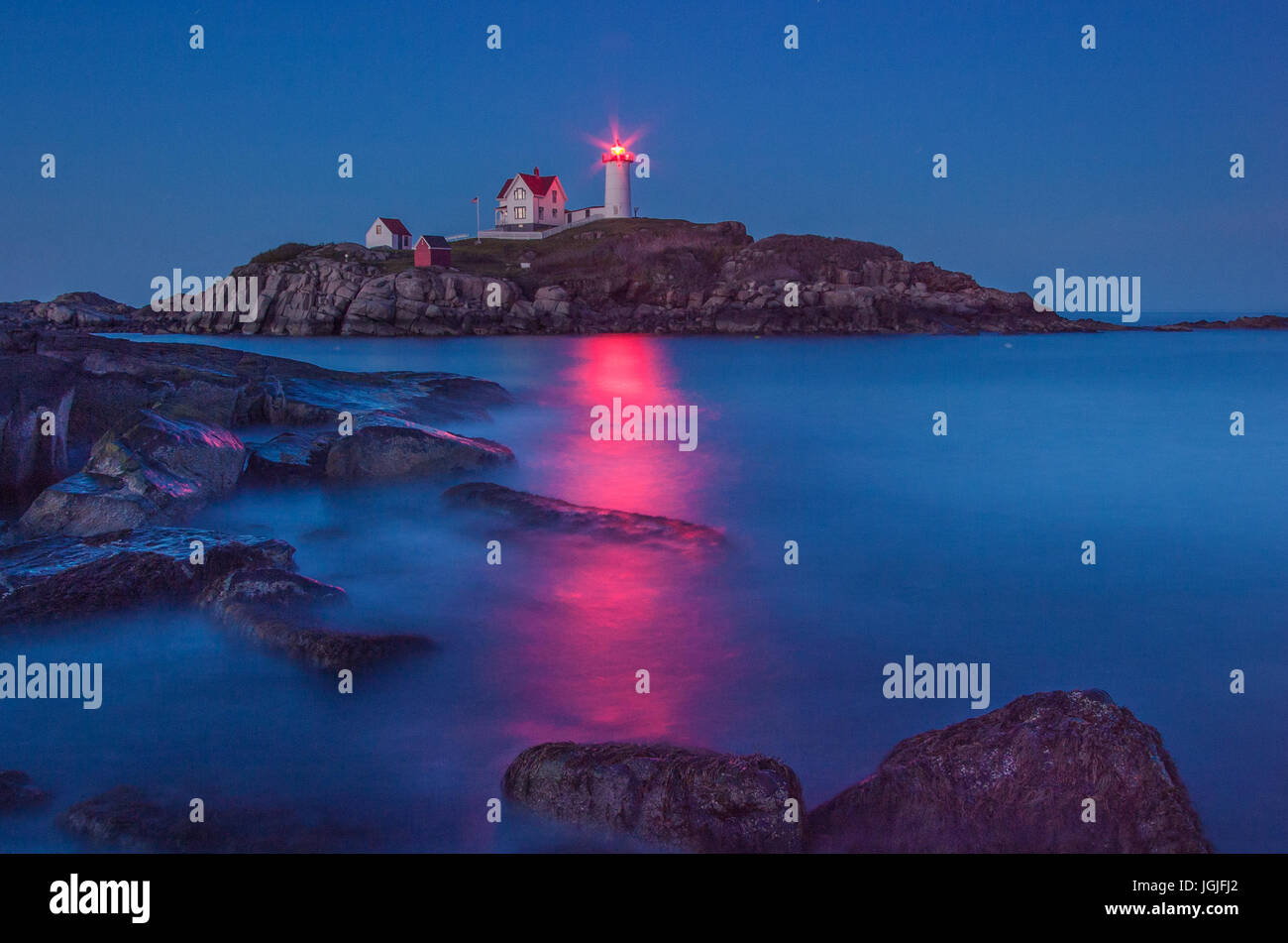 Nubble Light, York, ME / USA Stock Photo - Alamy
