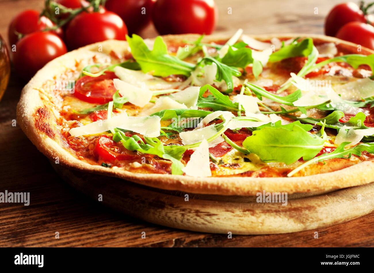 Italian Pizza Margherita Stock Photo - Alamy