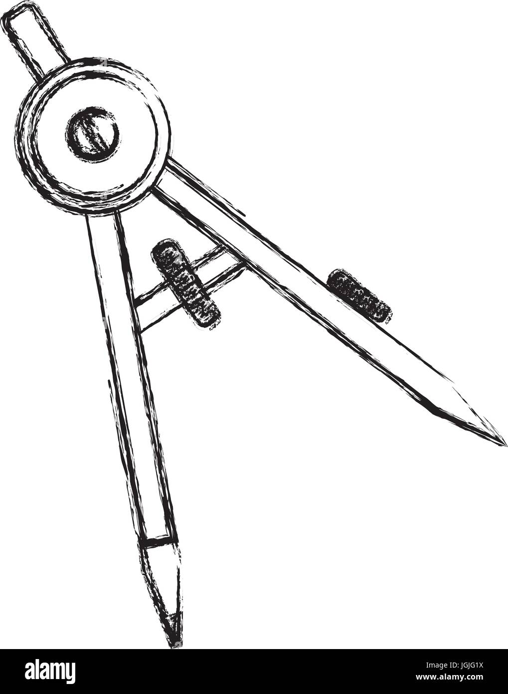 Compass geometry utensil icon vector illustration graphic design Stock ...