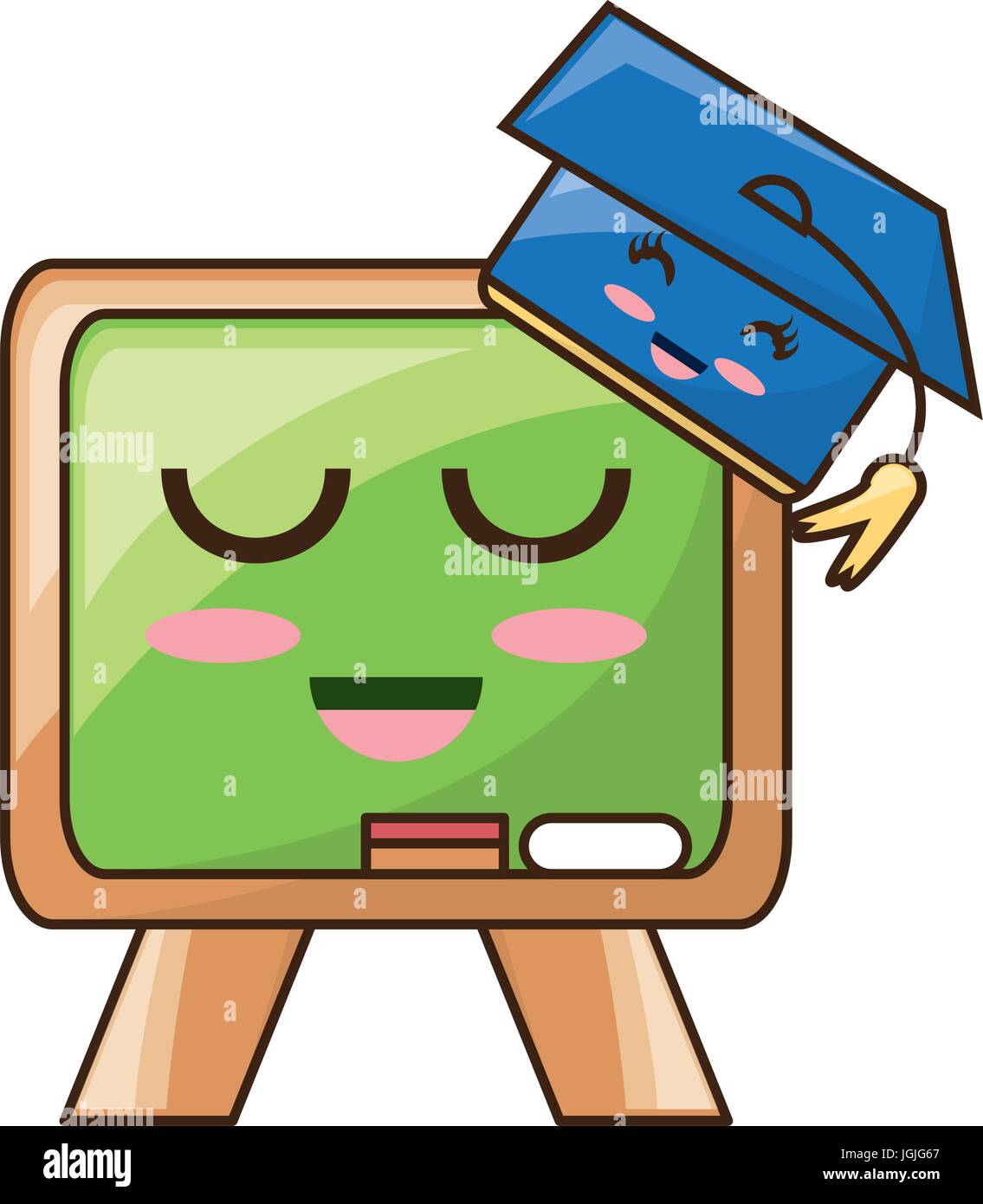 Cute blackboard cartoon icon vector illustration graphic design Stock ...